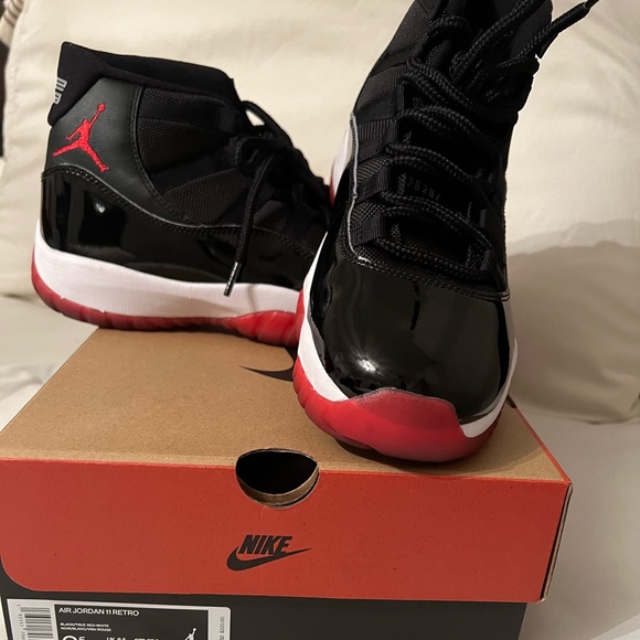 Jordan | Shoes | Nwot Air Jordan Retro 1 Black Patten And Red | Poshmark